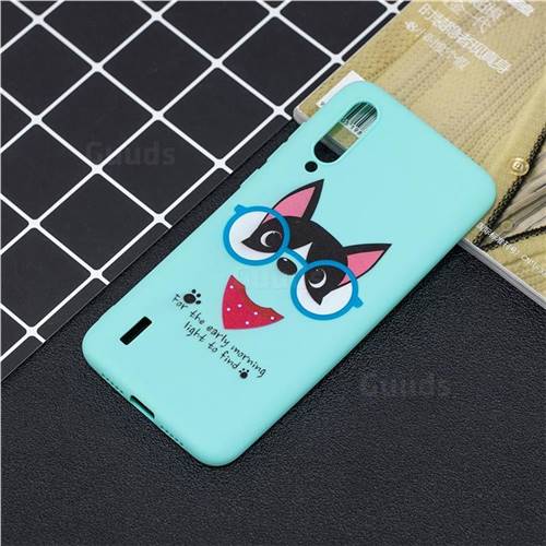 Green Glasses Dog Soft Kiss Candy Hand Strap Silicone Case for Xiaomi ...