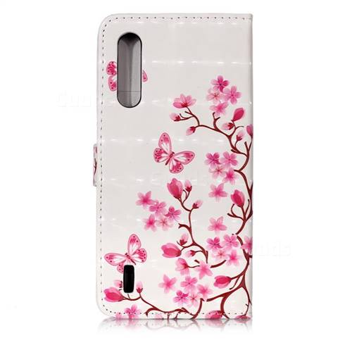 Butterfly Sakura Flower 3D Painted Leather Phone Wallet Case for Xiaomi ...