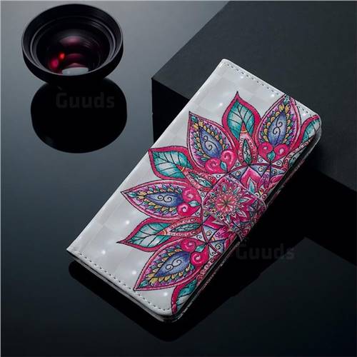 Mandara Flower 3D Painted Leather Phone Wallet Case for Xiaomi Mi CC9 ...