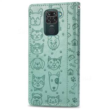 Embossing Dog Paw Kitten and Puppy Leather Wallet Case for Xiaomi Redmi ...