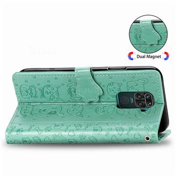Embossing Dog Paw Kitten and Puppy Leather Wallet Case for Xiaomi Redmi ...