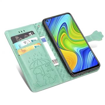 Embossing Dog Paw Kitten and Puppy Leather Wallet Case for Xiaomi Redmi ...