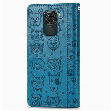 Embossing Dog Paw Kitten and Puppy Leather Wallet Case for Xiaomi Redmi ...