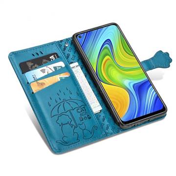 Embossing Dog Paw Kitten and Puppy Leather Wallet Case for Xiaomi Redmi ...