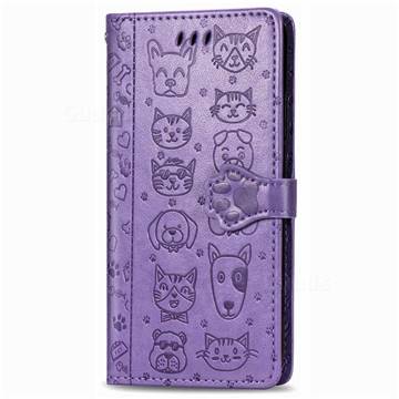 Embossing Dog Paw Kitten and Puppy Leather Wallet Case for Xiaomi Redmi ...