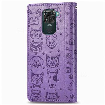 Embossing Dog Paw Kitten and Puppy Leather Wallet Case for Xiaomi Redmi ...