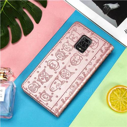 Embossing Dog Paw Kitten and Puppy Leather Wallet Case for Xiaomi Redmi ...
