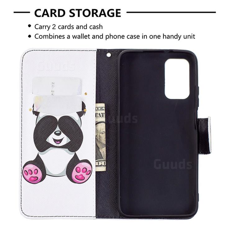 Lovely Panda Leather Wallet Case for Mi Xiaomi Poco M3 - Mi Xiaomi Poco ...
