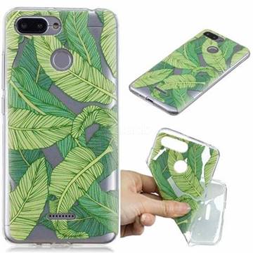 Banana Green Leaves Super Clear Soft TPU Back Cover for Mi Xiaomi Redmi ...