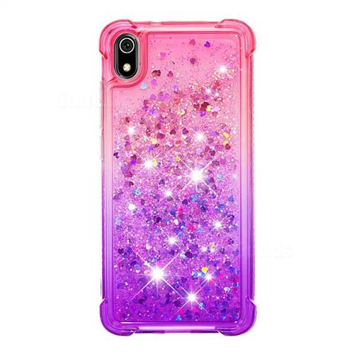 Rainbow Gradient Liquid Glitter Quicksand Sequins Phone Case for Mi ...