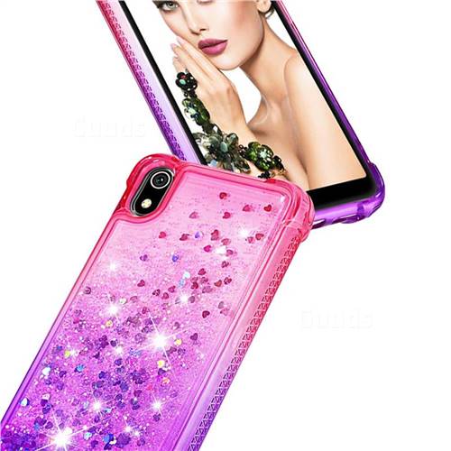 Rainbow Gradient Liquid Glitter Quicksand Sequins Phone Case for Mi ...