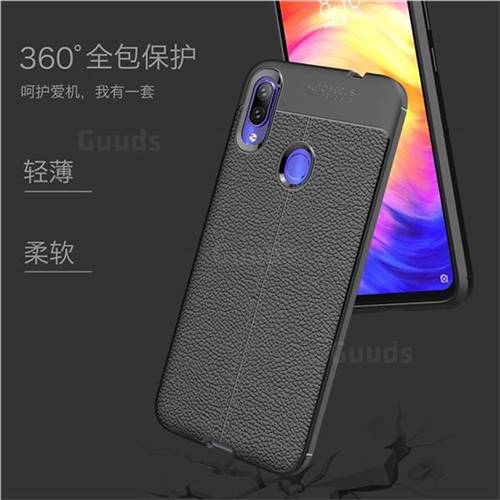 Luxury Auto Focus Litchi Texture Silicone TPU Back Cover for Xiaomi Mi ...