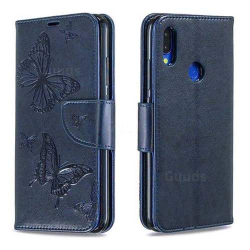 Embossing Double Butterfly Leather Wallet Case for Xiaomi Mi Redmi Note ...