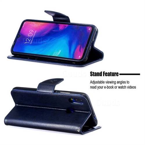 Embossing Double Butterfly Leather Wallet Case for Xiaomi Mi Redmi Note ...