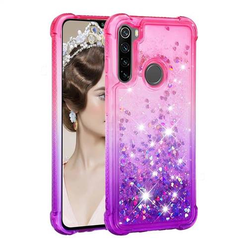 Rainbow Gradient Liquid Glitter Quicksand Sequins Phone Case for Mi ...