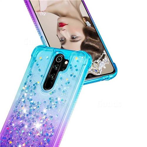 Rainbow Gradient Liquid Glitter Quicksand Sequins Phone Case for Mi ...