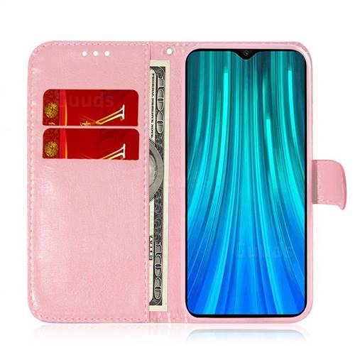Laser Circle Shining Leather Wallet Phone Case for Mi Xiaomi Redmi Note ...