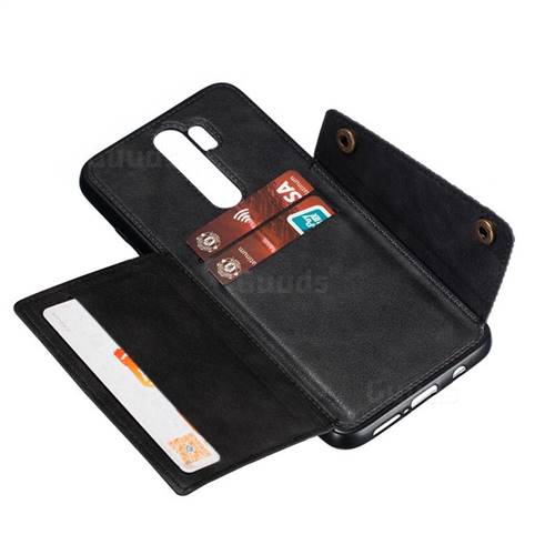 Retro Multifunction Card Slots Stand Leather Coated Phone Back Cover ...