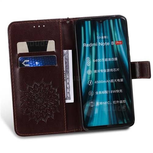 Embossing Sunflower Leather Wallet Case for Mi Xiaomi Redmi Note 8 Pro ...