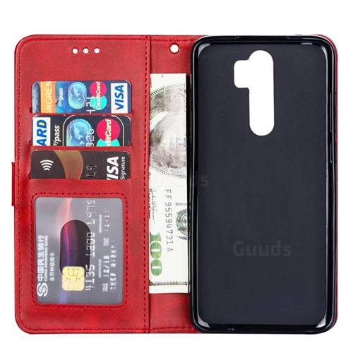 Retro Calfskin Zipper Leather Wallet Case Cover for Mi Xiaomi Redmi ...
