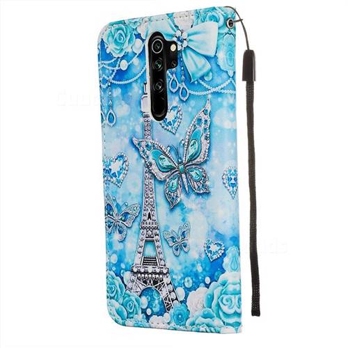Tower Butterfly Matte Leather Wallet Phone Case for Mi Xiaomi Redmi ...