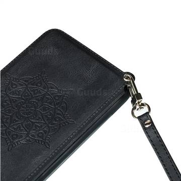Luxury Mandala Multi-function Magnetic Card Slots Stand Leather Back ...