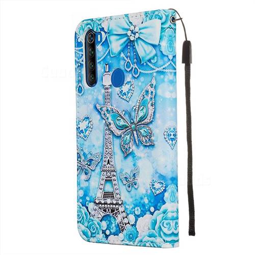 Tower Butterfly Matte Leather Wallet Phone Case for Mi Xiaomi Redmi ...