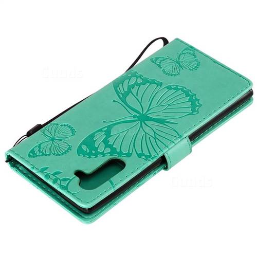 Embossing 3D Butterfly Leather Wallet Case for Samsung Galaxy Note 10 ...