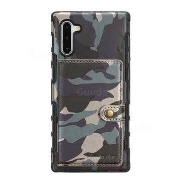 Camouflage Multi-function Leather Phone Case for Samsung Galaxy Note 10 ...