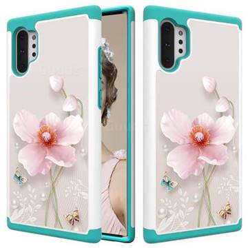 Pearl Flower Shock Absorbing Hybrid Defender Rugged Phone Case Cover ...