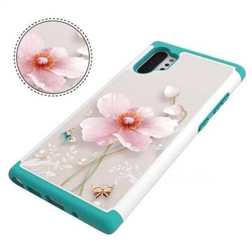 Pearl Flower Shock Absorbing Hybrid Defender Rugged Phone Case Cover ...