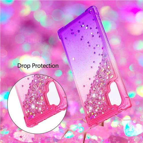 Rainbow Gradient Liquid Glitter Quicksand Sequins Phone Case for ...