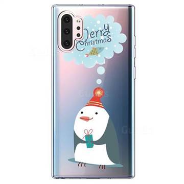 Penguin Santa Xmas Super Clear Soft Back Cover for Samsung Galaxy Note ...
