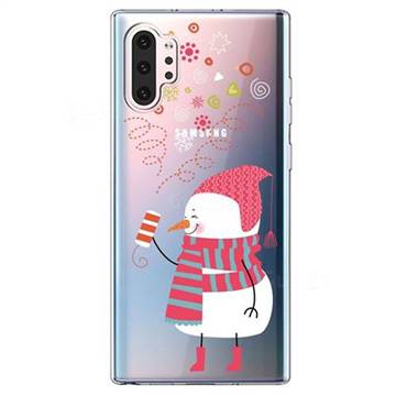 Fireworks Snowman Xmas Super Clear Soft Back Cover for Samsung Galaxy ...