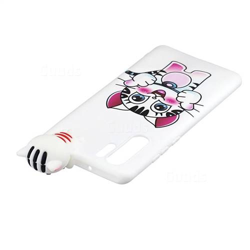 Cute Pink Kitten Soft 3D Climbing Doll Soft Case for Samsung Galaxy ...