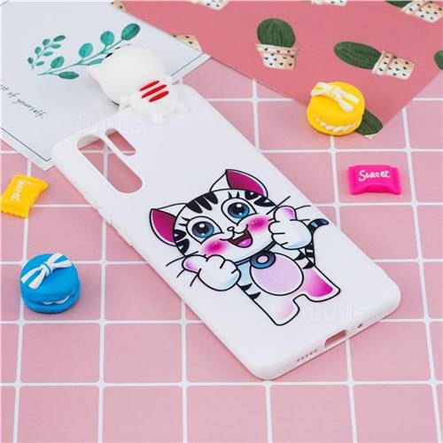 Cute Pink Kitten Soft 3D Climbing Doll Soft Case for Samsung Galaxy ...