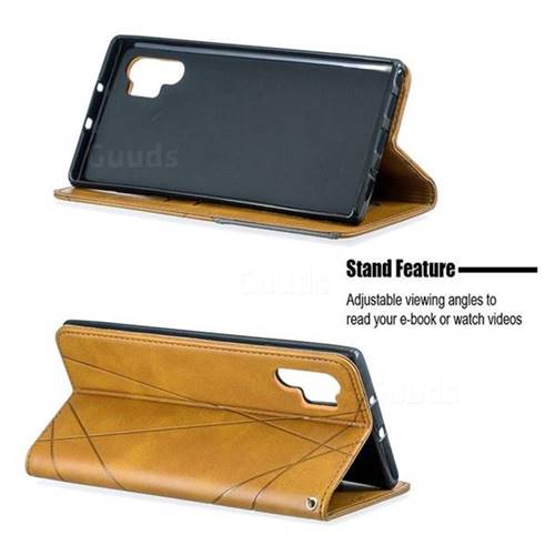 Prismatic Slim Magnetic Sucking Stitching Wallet Flip Cover for Samsung ...