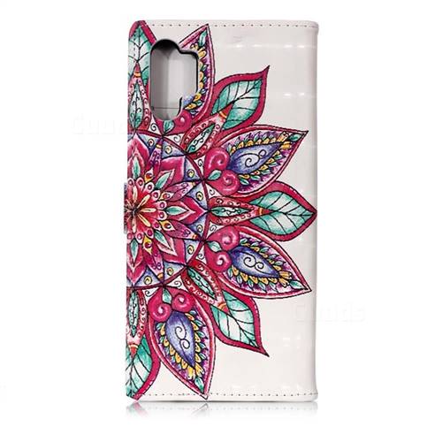 Mandara Flower 3D Painted Leather Phone Wallet Case for Samsung Galaxy ...
