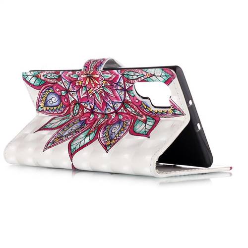 Mandara Flower 3D Painted Leather Phone Wallet Case for Samsung Galaxy ...