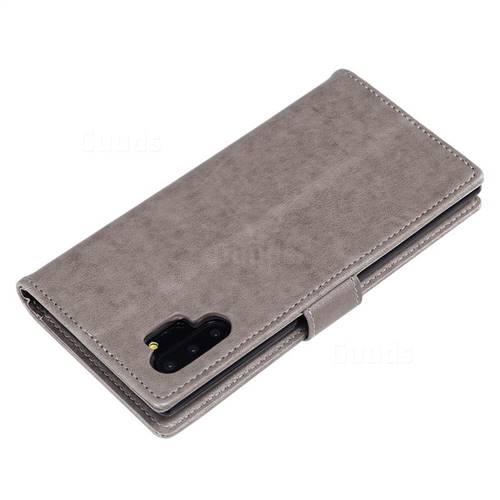 Embossing Owl Couple Flower Leather Wallet Case for Samsung Galaxy Note ...