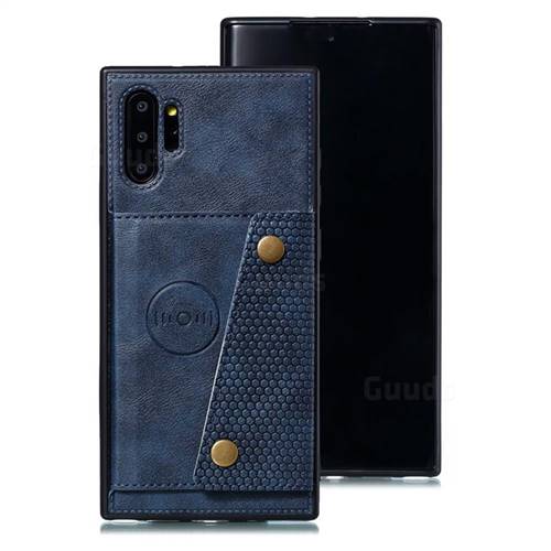 Retro Multifunction Card Slots Stand Leather Coated Phone Back Cover ...