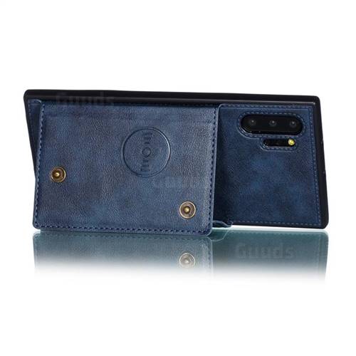 Retro Multifunction Card Slots Stand Leather Coated Phone Back Cover ...