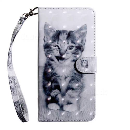 Smiley Cat 3D Painted Leather Wallet Case for Samsung Galaxy Note 10 ...