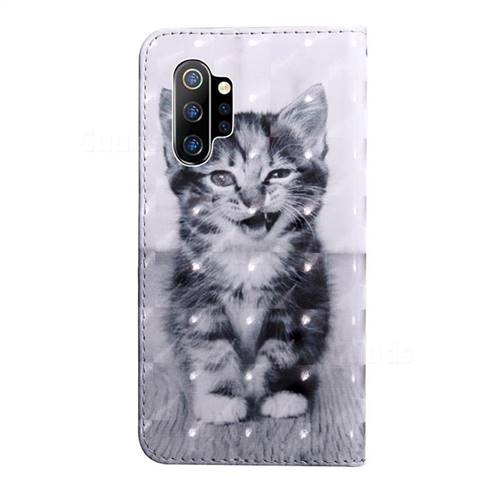 Smiley Cat 3D Painted Leather Wallet Case for Samsung Galaxy Note 10 ...