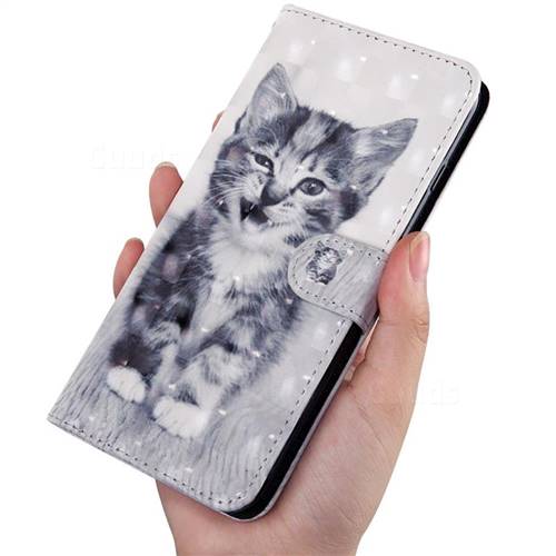 Smiley Cat 3D Painted Leather Wallet Case for Samsung Galaxy Note 10 ...
