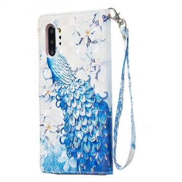 Blue Peacock 3D Painted Leather Wallet Phone Case for Samsung Galaxy ...