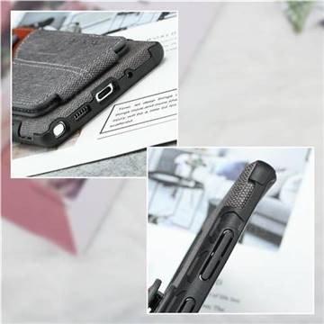 Maple Pattern Canvas Multi-function Leather Phone Back Cover for ...