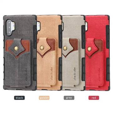 Maple Pattern Canvas Multi-function Leather Phone Back Cover for ...