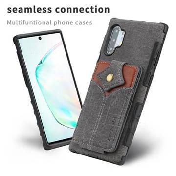 Maple Pattern Canvas Multi-function Leather Phone Back Cover for ...