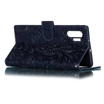 Intricate Embossing Lace Jasmine Flower Leather Wallet Case for Samsung ...